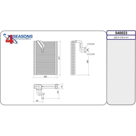 540023 Evap. CITROEN/PEUGEOT Berlingo/C4/Xsara/Partner 01